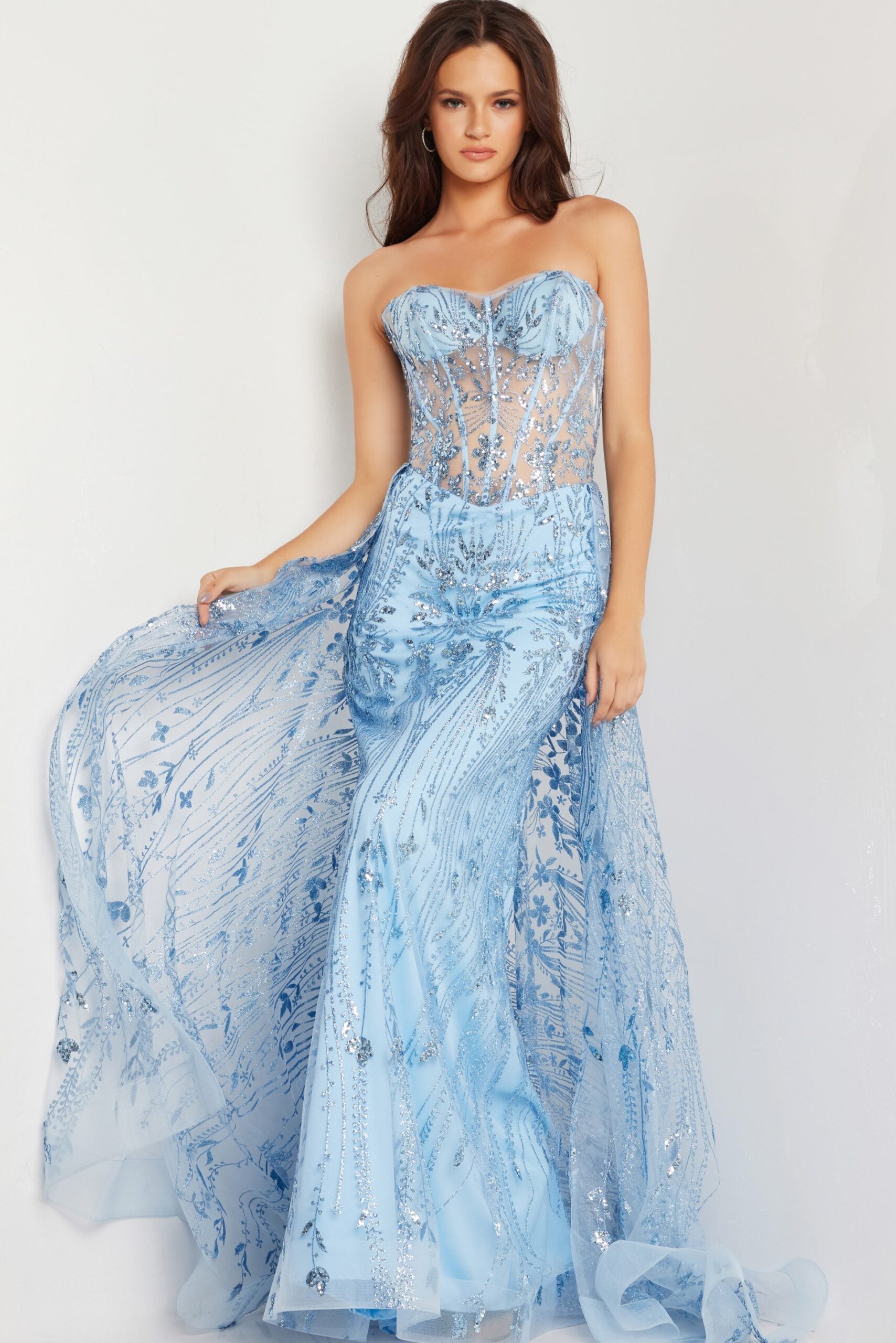 Tulle Strapless Corset Mermaid Dress by Jovani 26113 – ABC Fashion