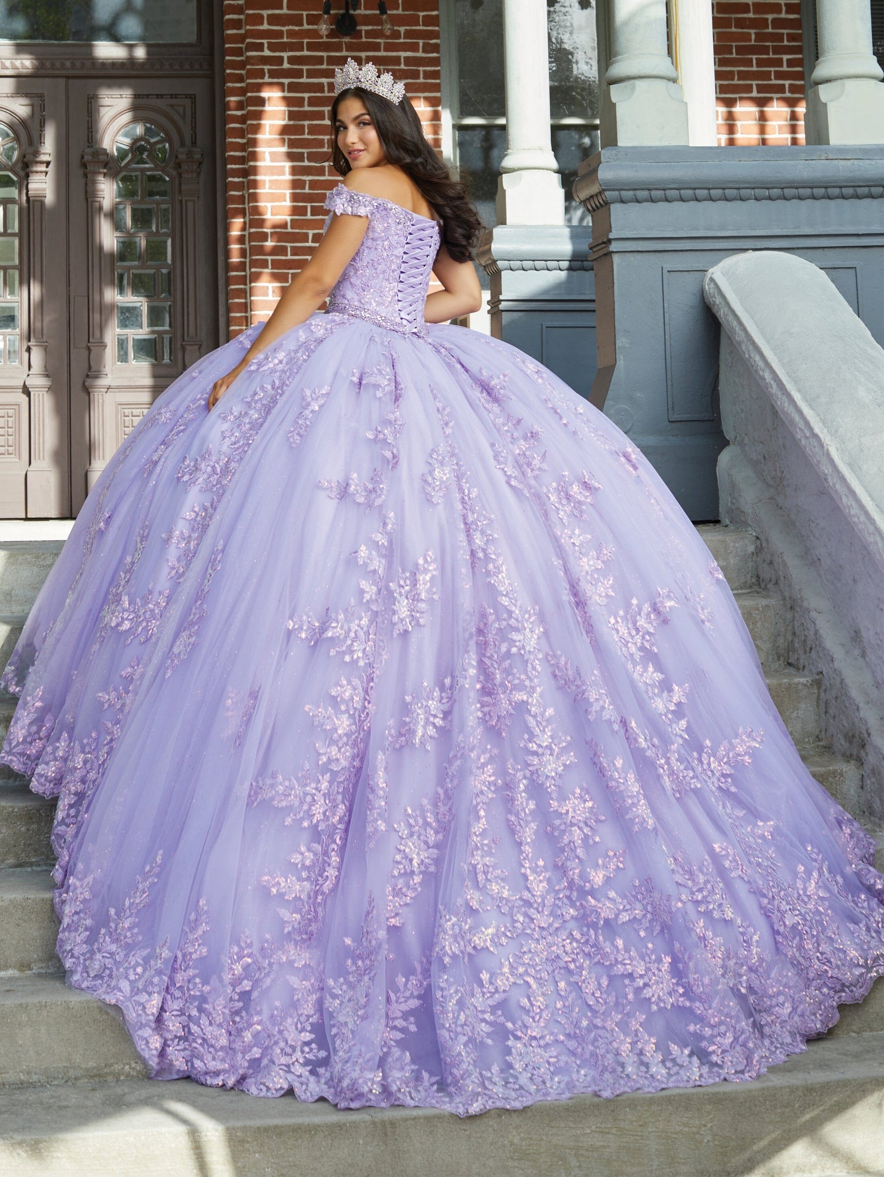 3-Piece Quinceanera Dress with Short Skirt by House of Wu 26048 – ABC ...