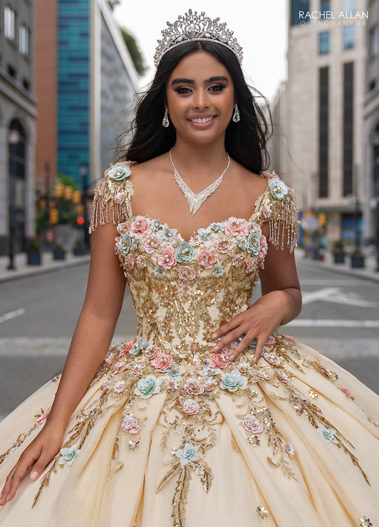 Fringe Cap Sleeve Quinceanera Dress by Rachel Allan RQ3126 – ABC Fashion