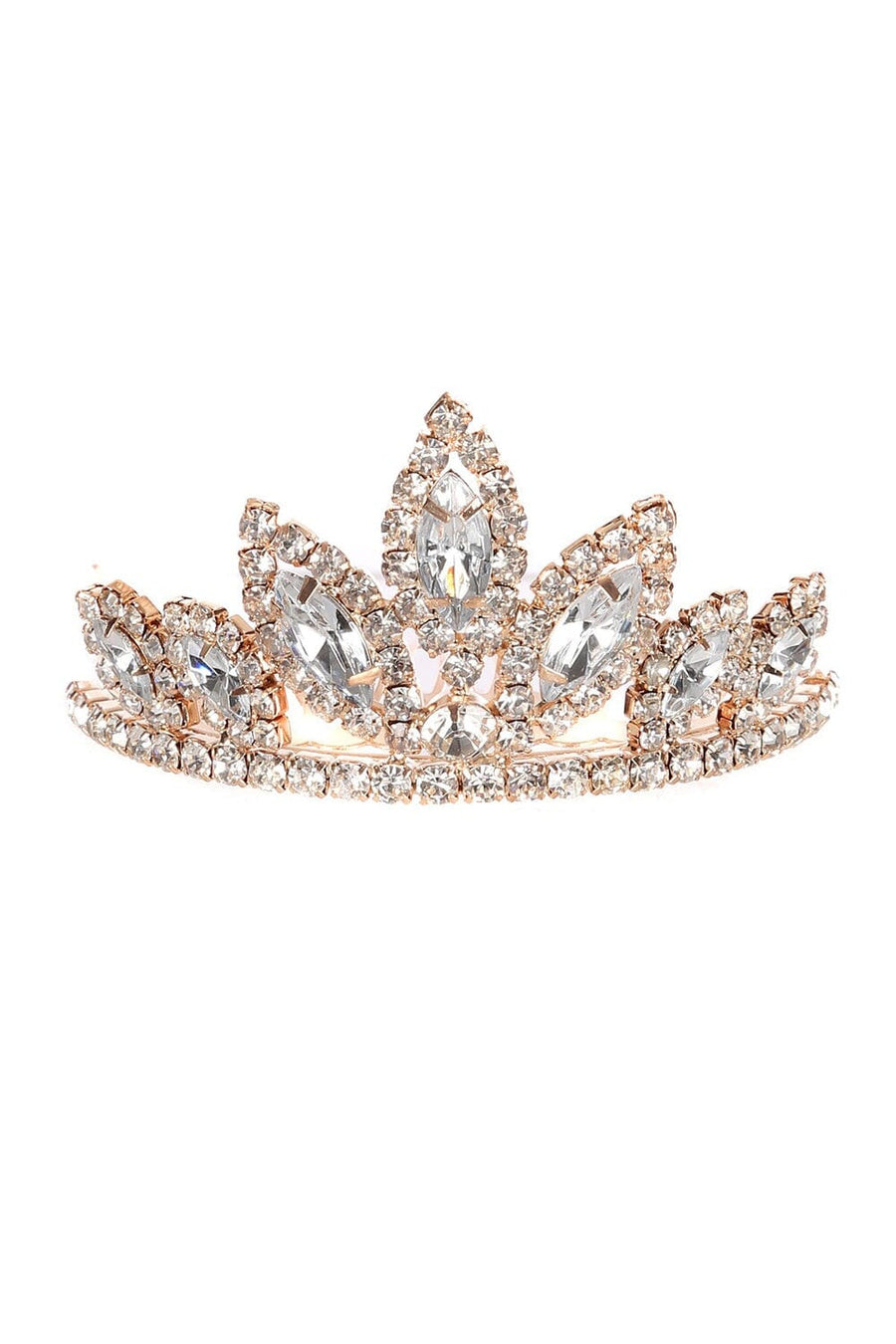 Girls Stone Mini Silver Tiara with Comb – ABC Fashion