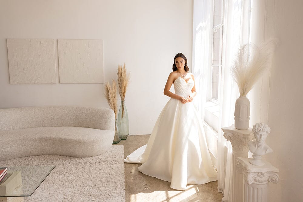 Satin Strapless Bridal Gown by Abby Lane 97178 – ABC Fashion