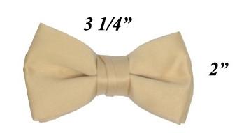 Boys Beige Pre-Tied Bow Tie – ABC Fashion