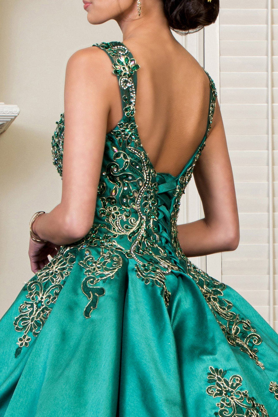 Embroidered Satin Ball Gown by Elizabeth K GL1930 – ABC Fashion