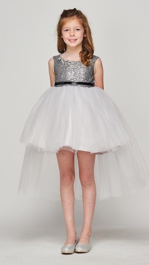 Girls Sequin High Low Dress by Cinderella Couture 5098 – ABC Fashion