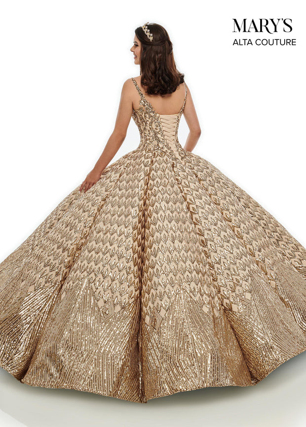 Sequin V-Neck Quinceanera Dress by Alta Couture MQ3040 – ABC Fashion